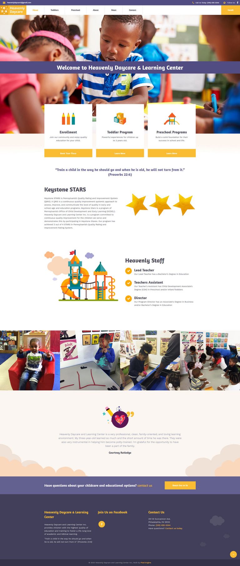 Heavenly Daycare & Learning Center - Pixel Engine, Philadelphia, PA